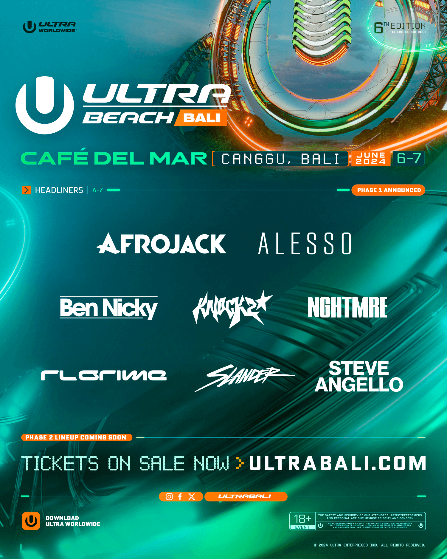 Lineup - Ultra Bali June 6, 7 — 2024
